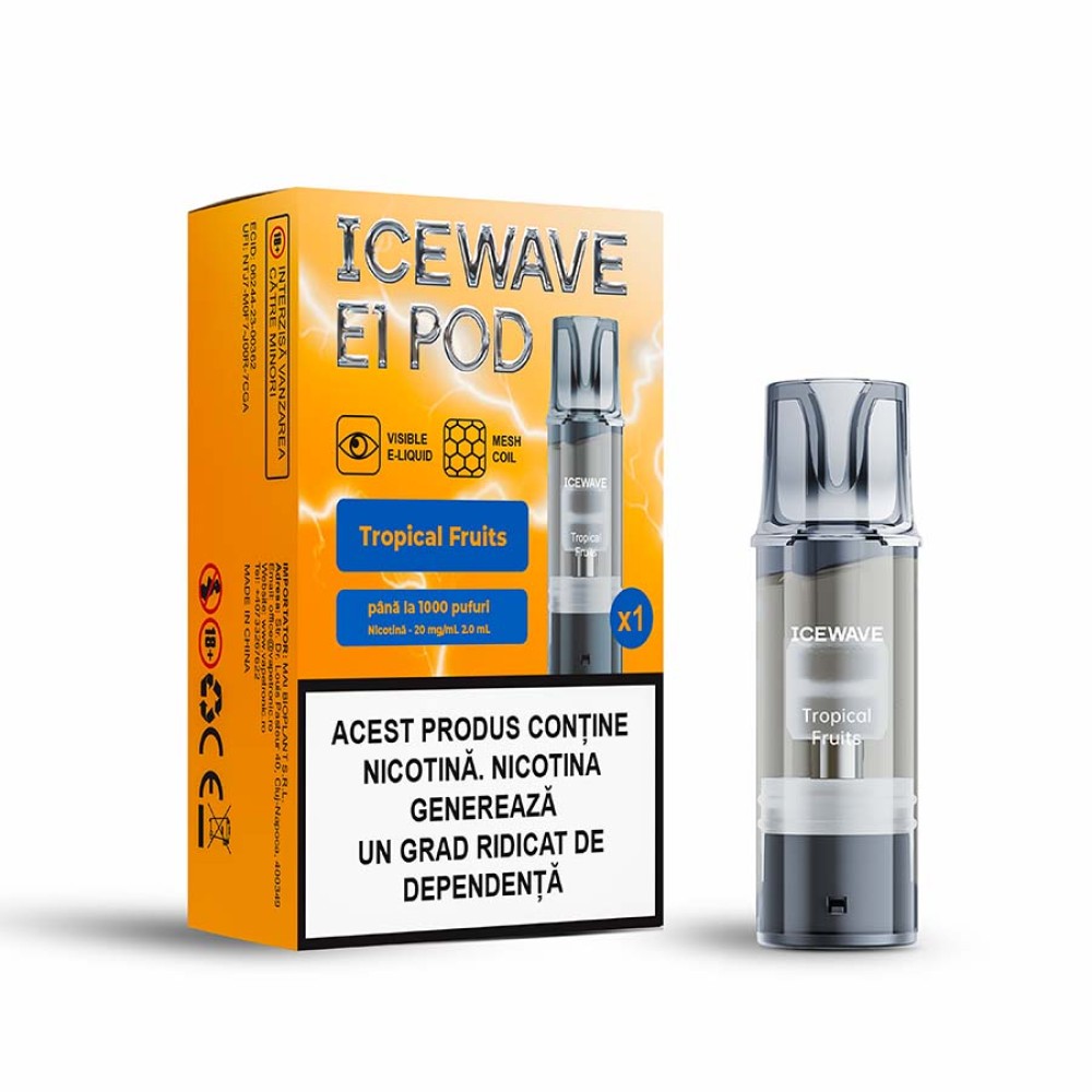 Cartus ICEWAVE POD V2 - Tropical Fruits (1 buc) 20 mg